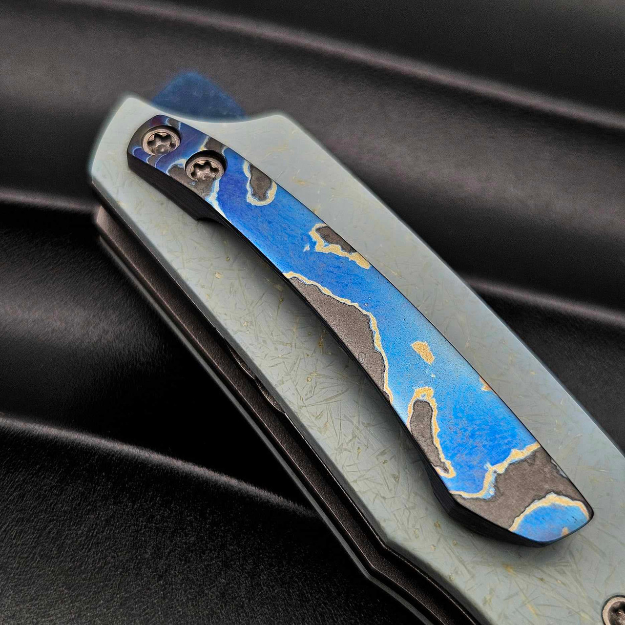 Matthew Christensen Knifeworks CK Small Dreadeye Damasteel Light Blue ...