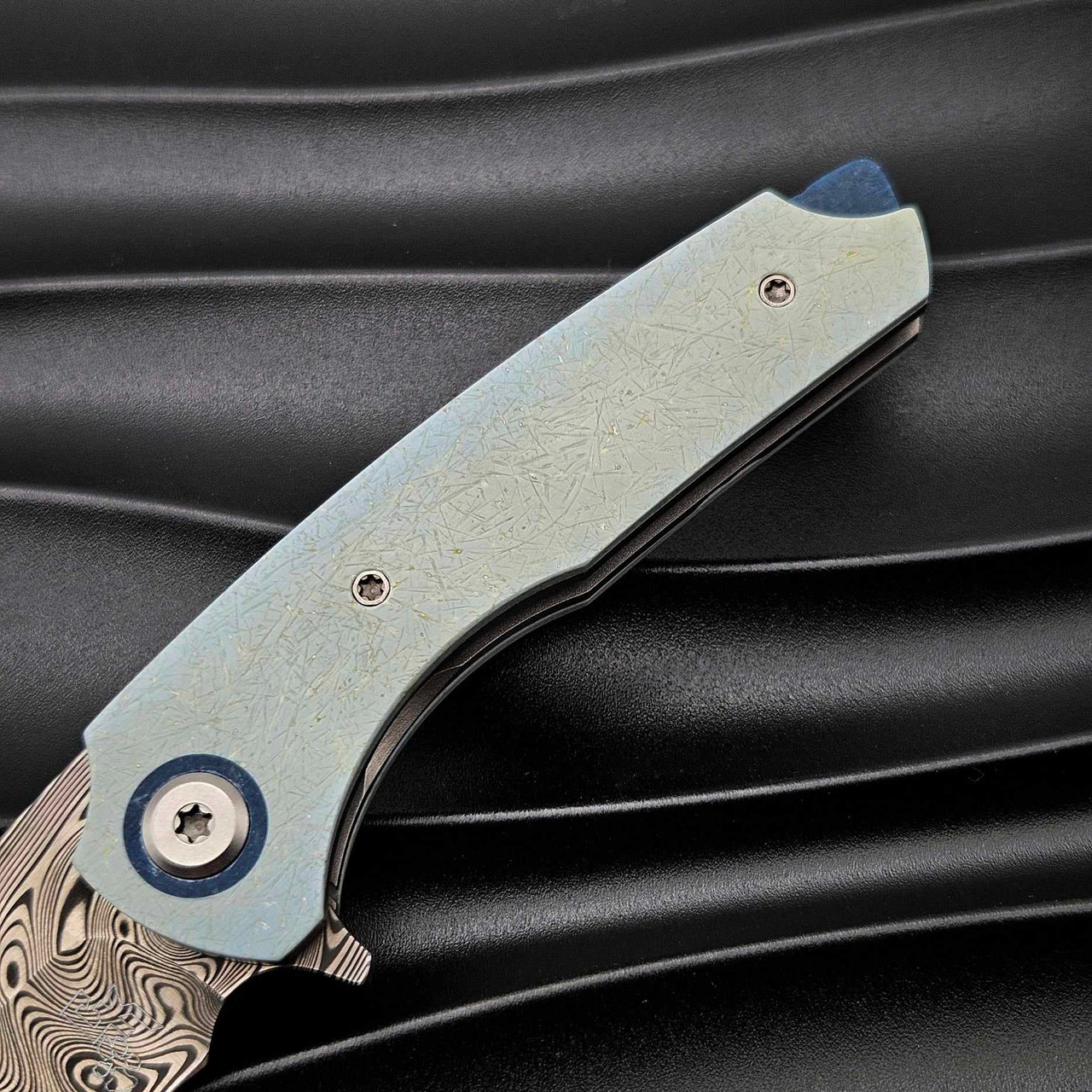 Matthew Christensen Knifeworks CK Small Dreadeye Damasteel Light Blue ...