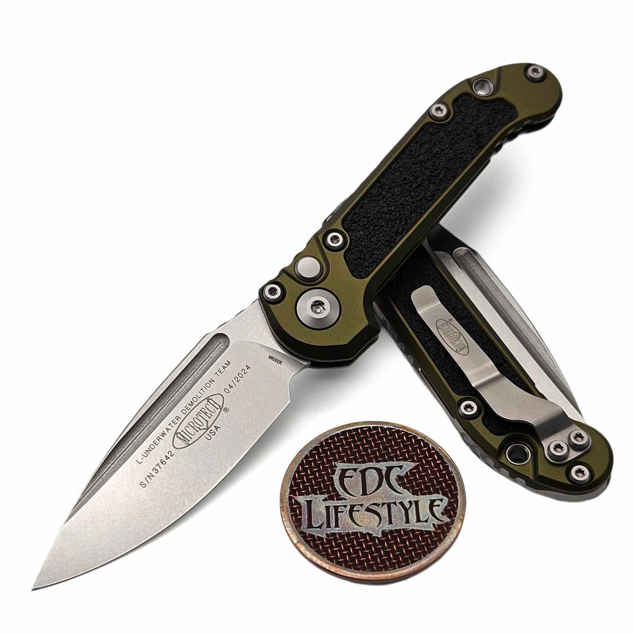 Microtech LUDT S/E Gen III 1135-10OD OD Green Stonewash Standard