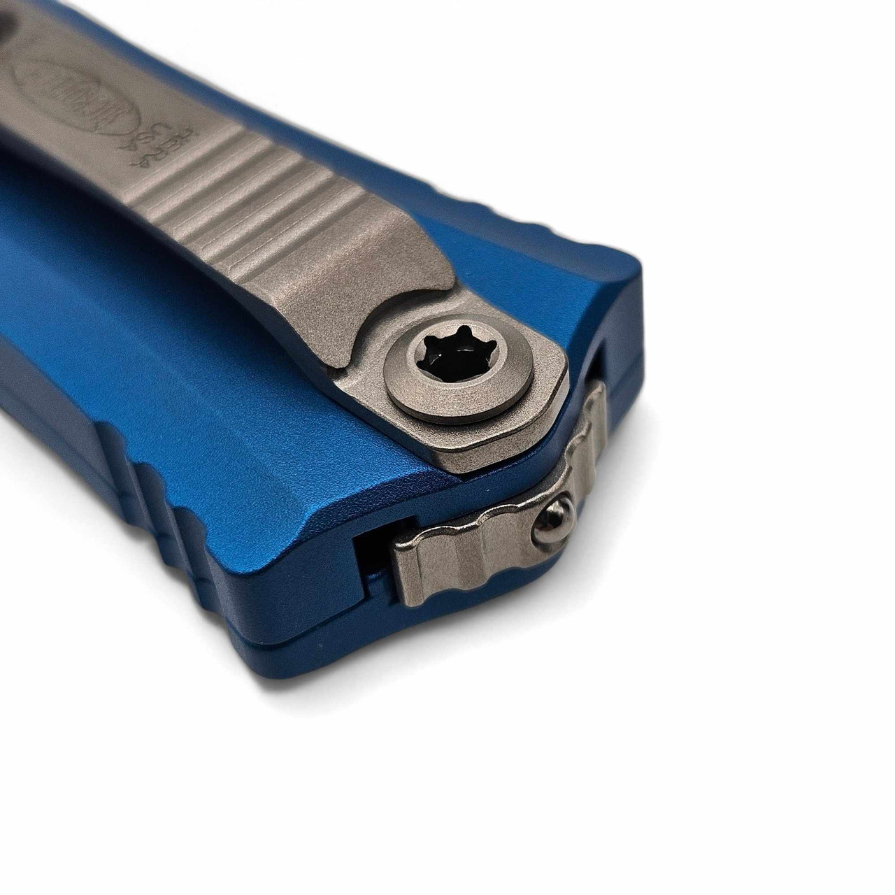 Microtech Mini Hera 1701M-12BL Blue Bayonet Full Serrated Stonewash
