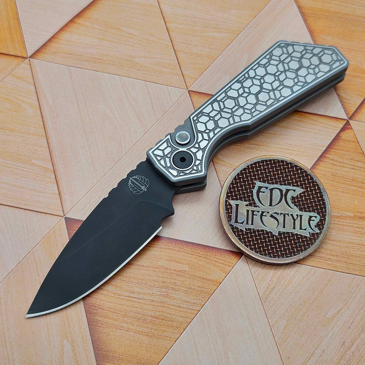 Pro Tech Knives Gridlock Pt Prototype Strider Design 17 4 Steel