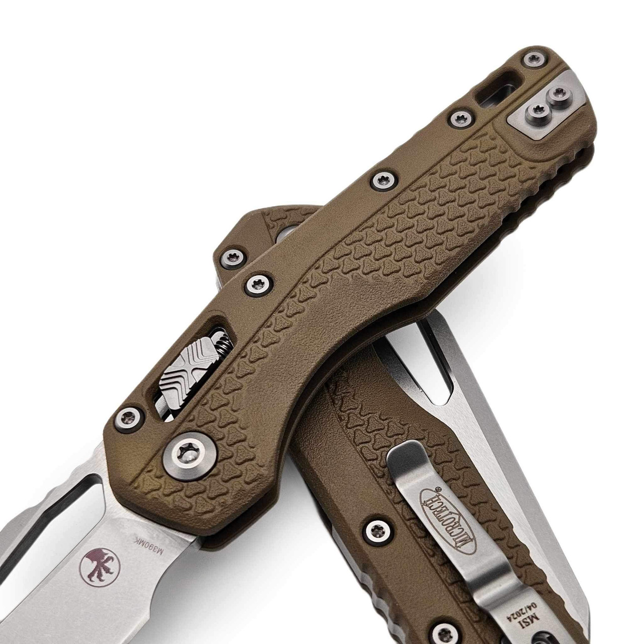 Microtech MSI Ram-Lok S/E Tri-Grip Polymer Dark Earth Stonewash 210T-10PMDE