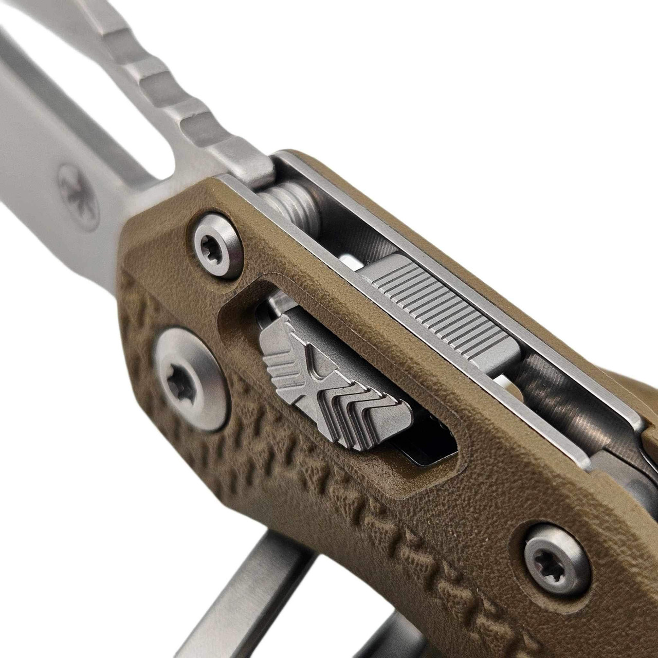 Microtech MSI Ram-Lok S/E Tri-Grip Polymer Dark Earth Stonewash 210T-10PMDE