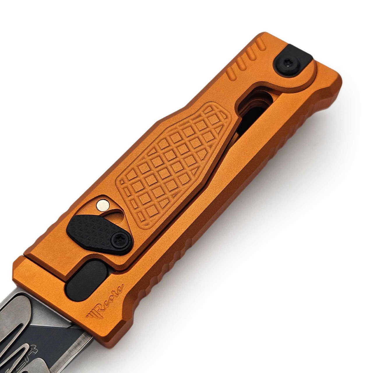 Reate Knives EXO-U Gravity Knife Diamond Orange Aluminum (2.3" Utility)