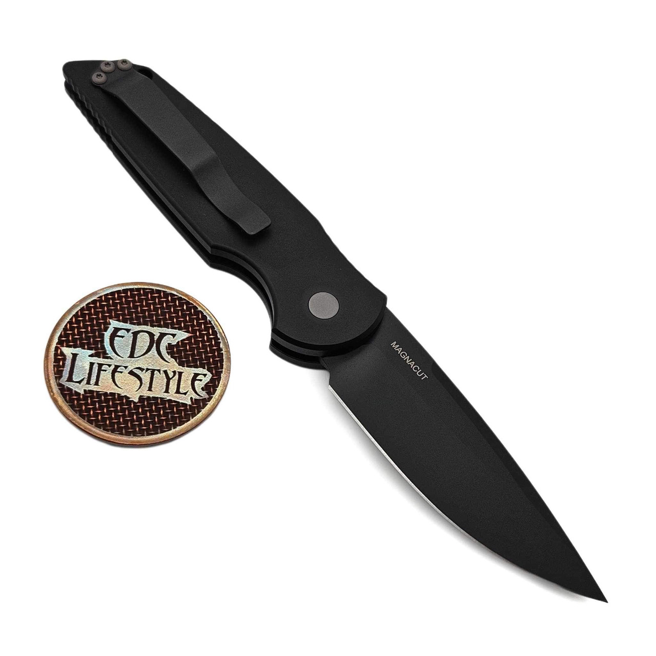 Pro-Tech Knives TR-3 Tactical Response 3 Black handle with grooves Auto ...