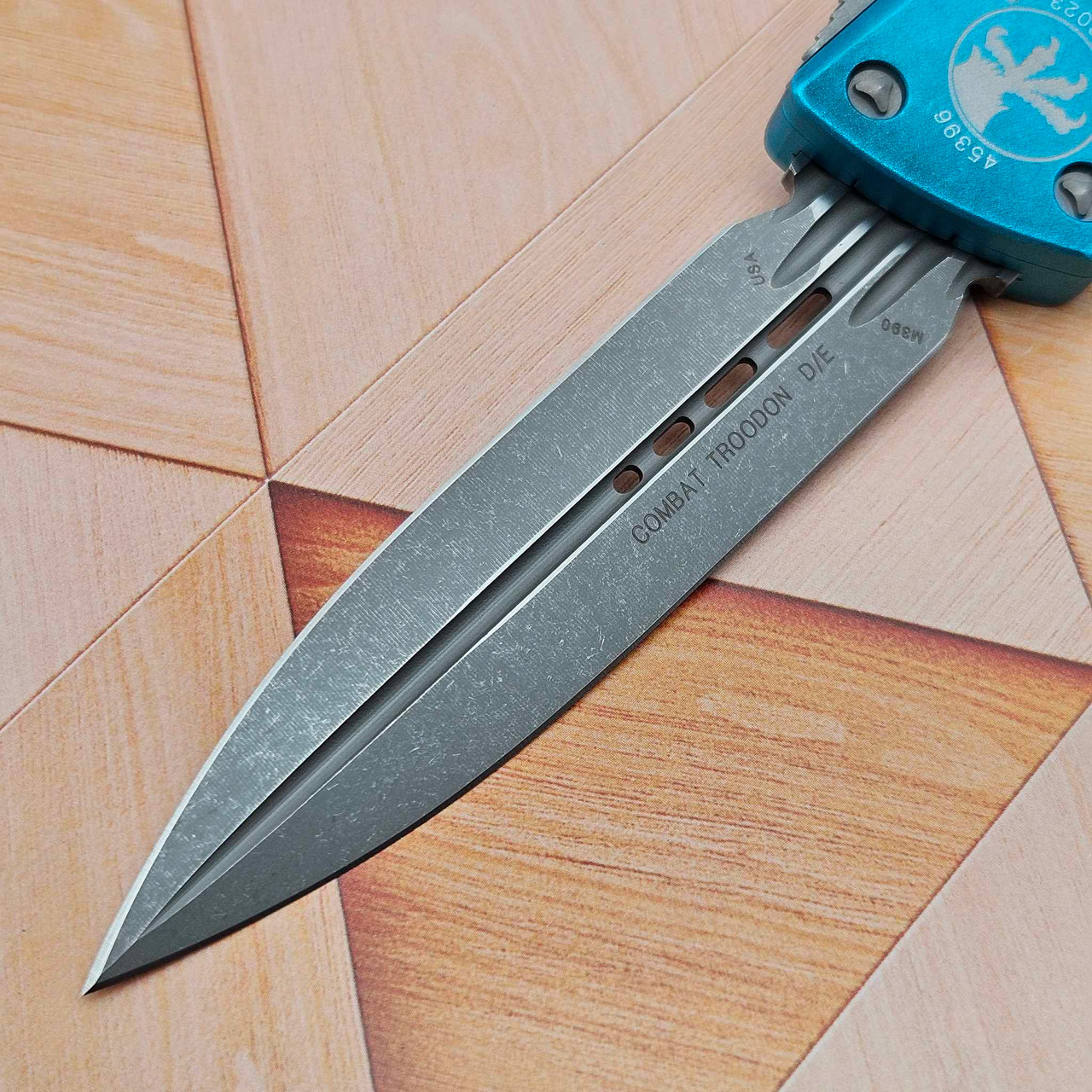 Microtech Combat Troodon De 142 10apwtq Weathered Turquoise