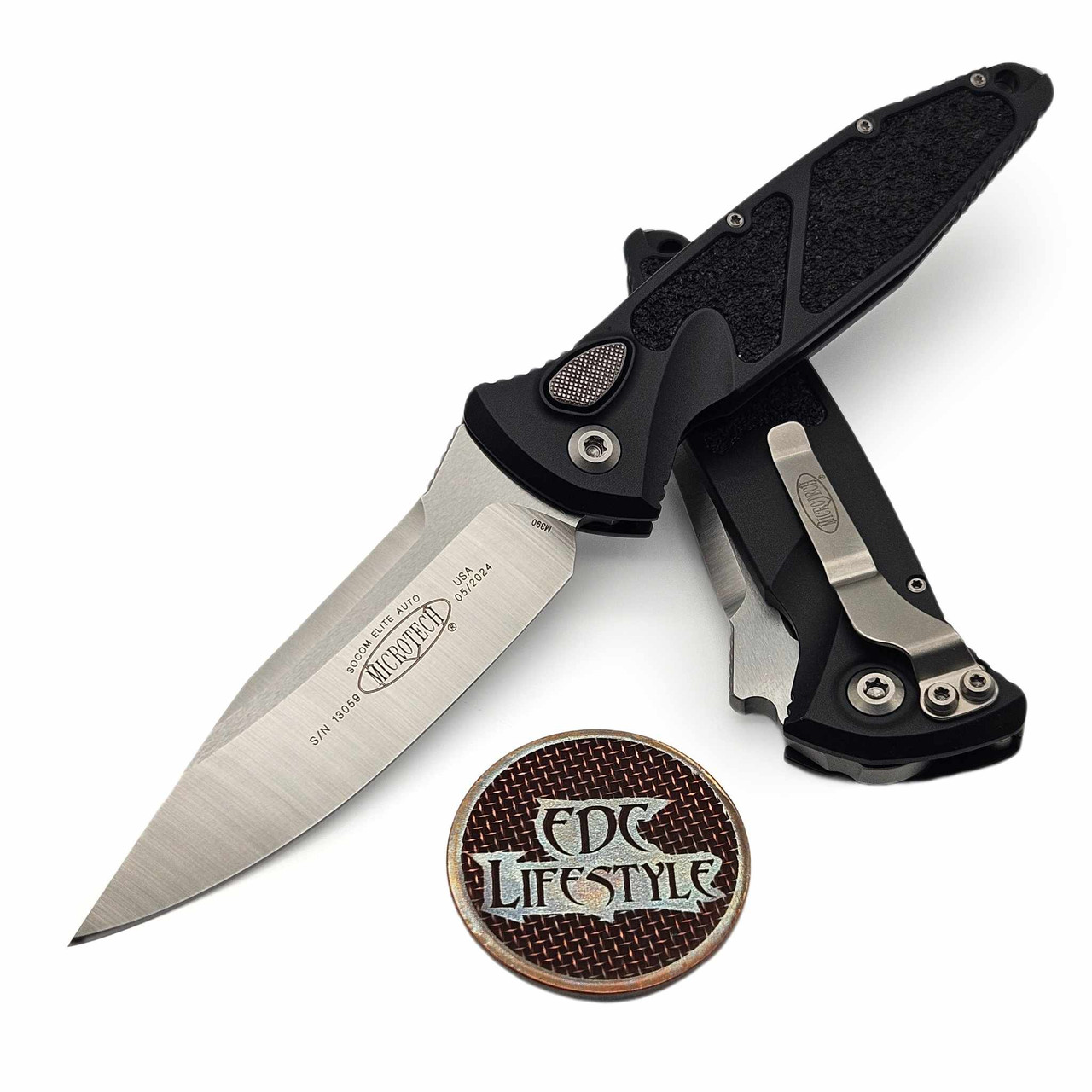 Microtech Socom Elite 160A-4 Single Edge Auto Satin Standard
