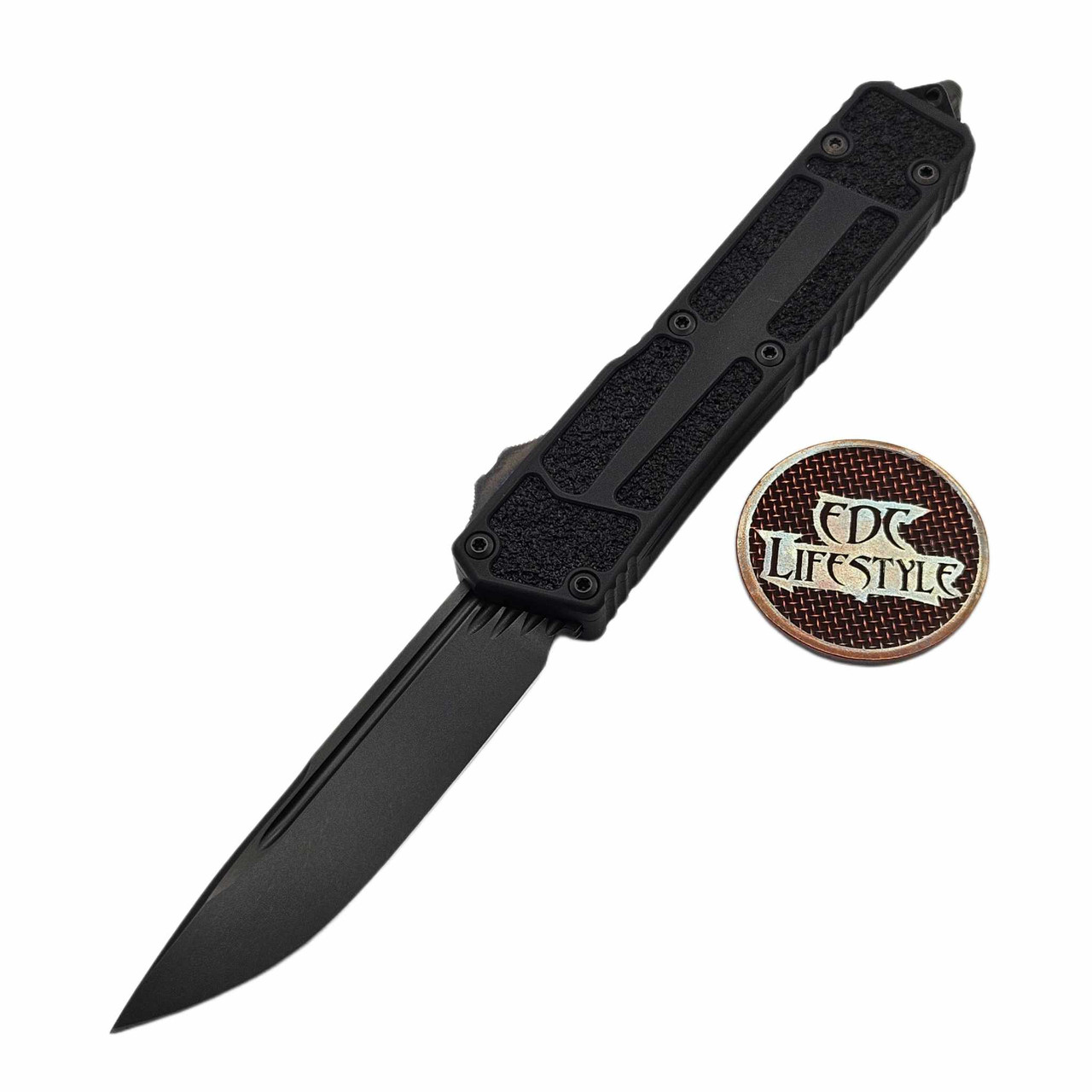 Microtech Scarab II 278-1DLCTSH DLC Single Edge DLC Hardware - Tony