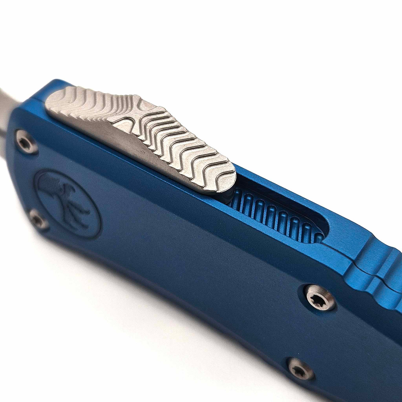 Microtech Hera II Mini D/E Blue 2.95" Stonewash Standard 1702M-10BL