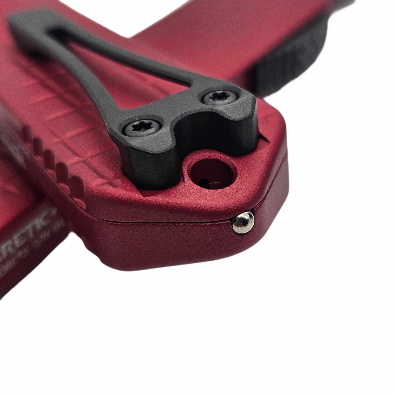 Heretic Red Frag Grenade Manticore X DLC Bowie 3.70" Reversible Clip H030BF-6A-RED