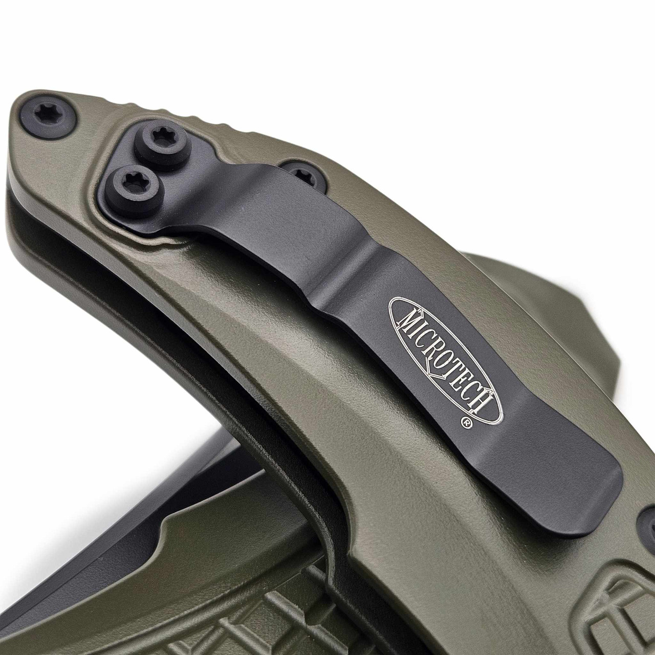 Microtech/Bastinelli Brachial 268A-1OD OD Green AUTO Folding Knife 3.5"