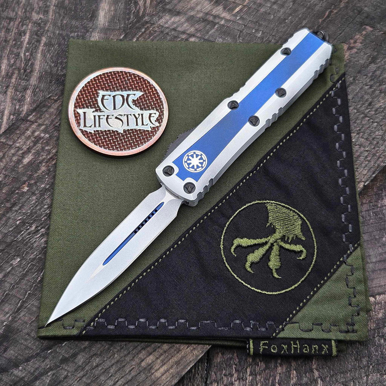 Microtech UTX-85 D/E Double Edge Automatic Knife 3.1" 232-1CO Clone ...