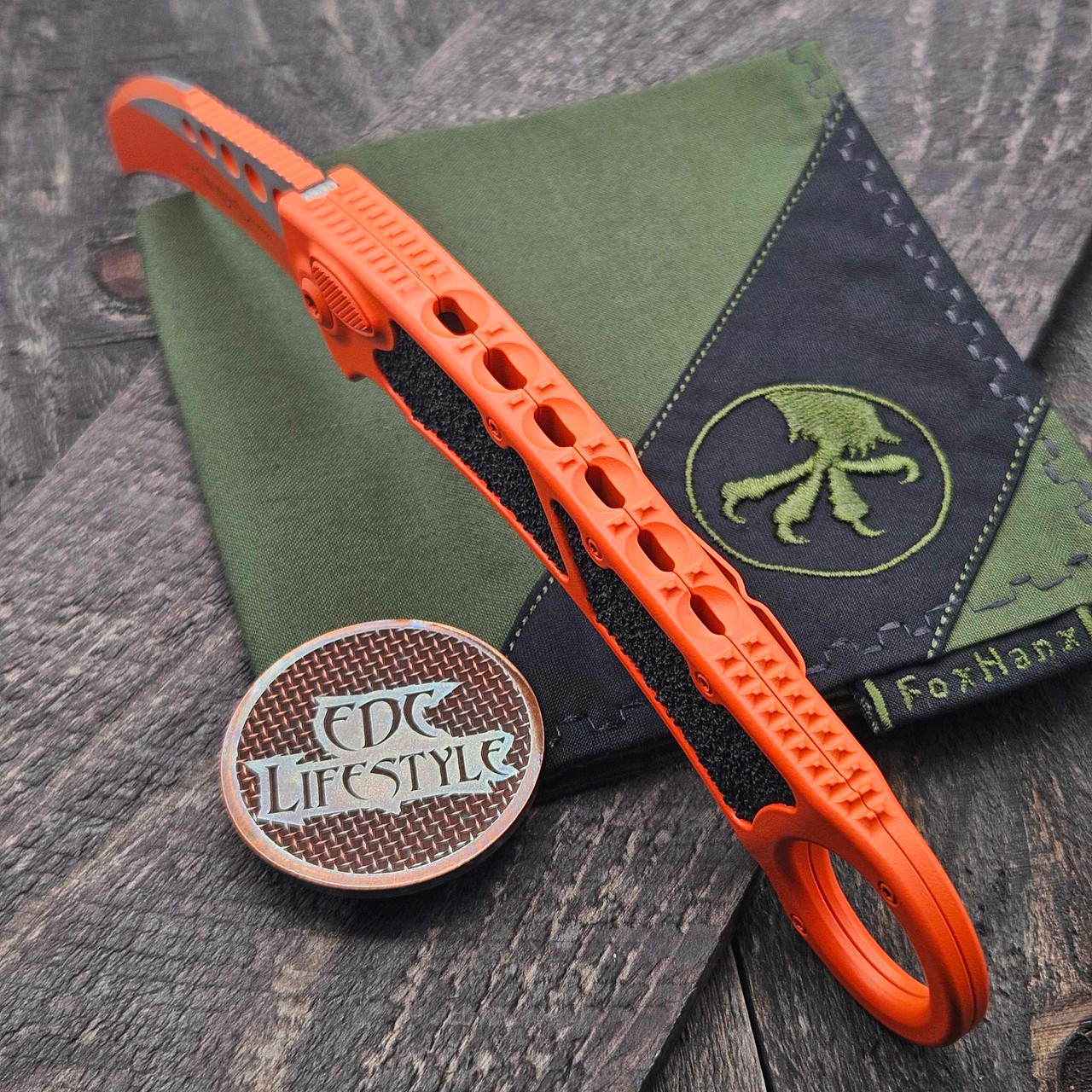 Microtech Lineman Tool Safety Orange 265-1COR - Serial 001