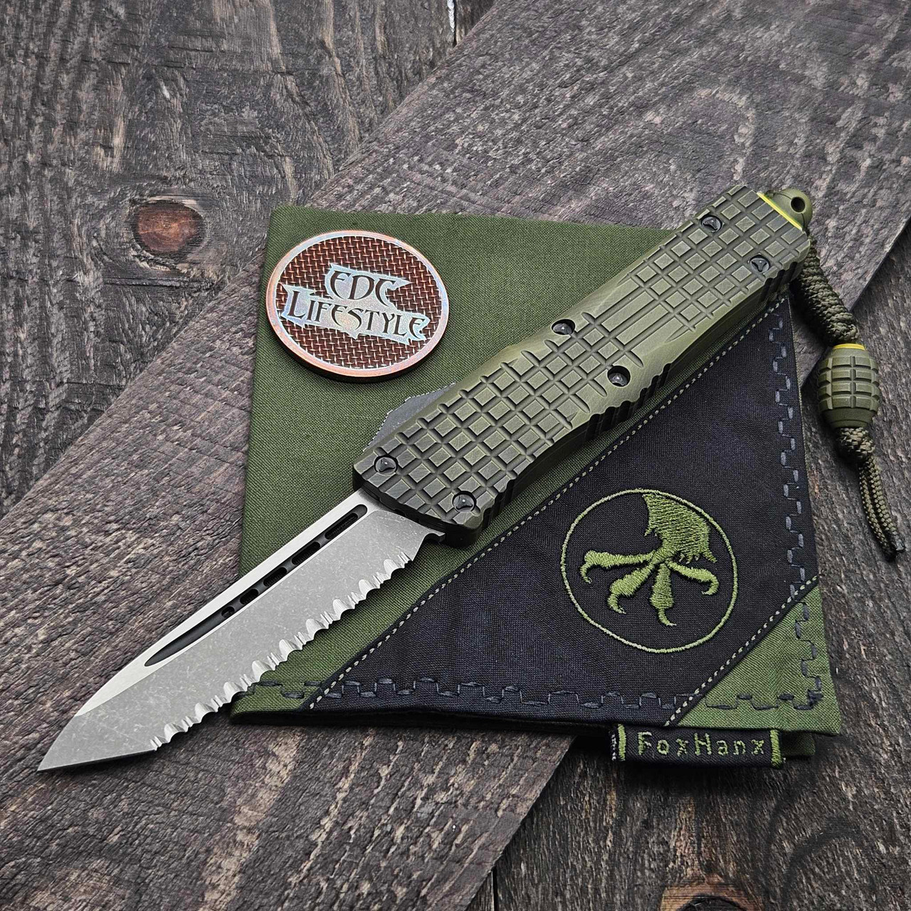 Microtech Combat Troodon 144-12APFOGG Tanto Edge Frag Off Series ...