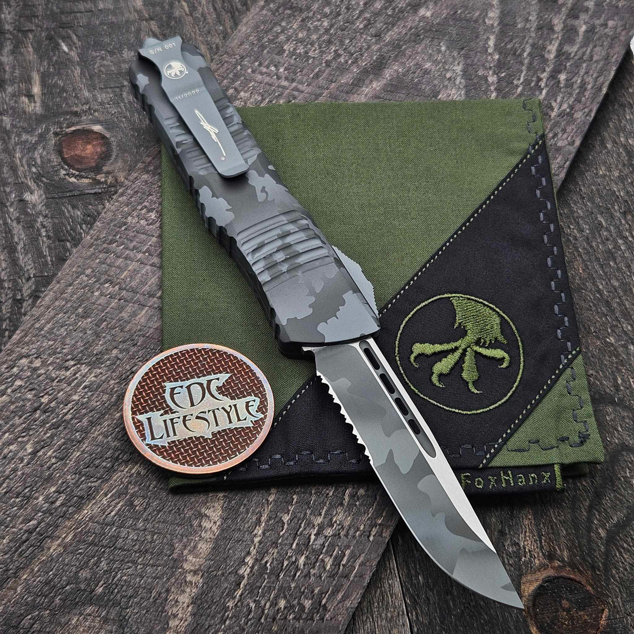 Microtech Combat Troodon 143–2UCS Urban Camo Single Edge Partial ...