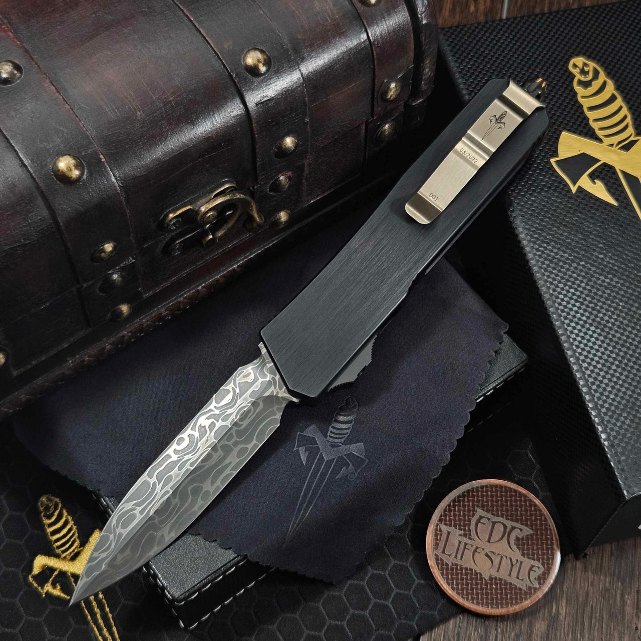 Marfione Custom Scarab II Double Edge Vegas Forge Vines & Roses ...