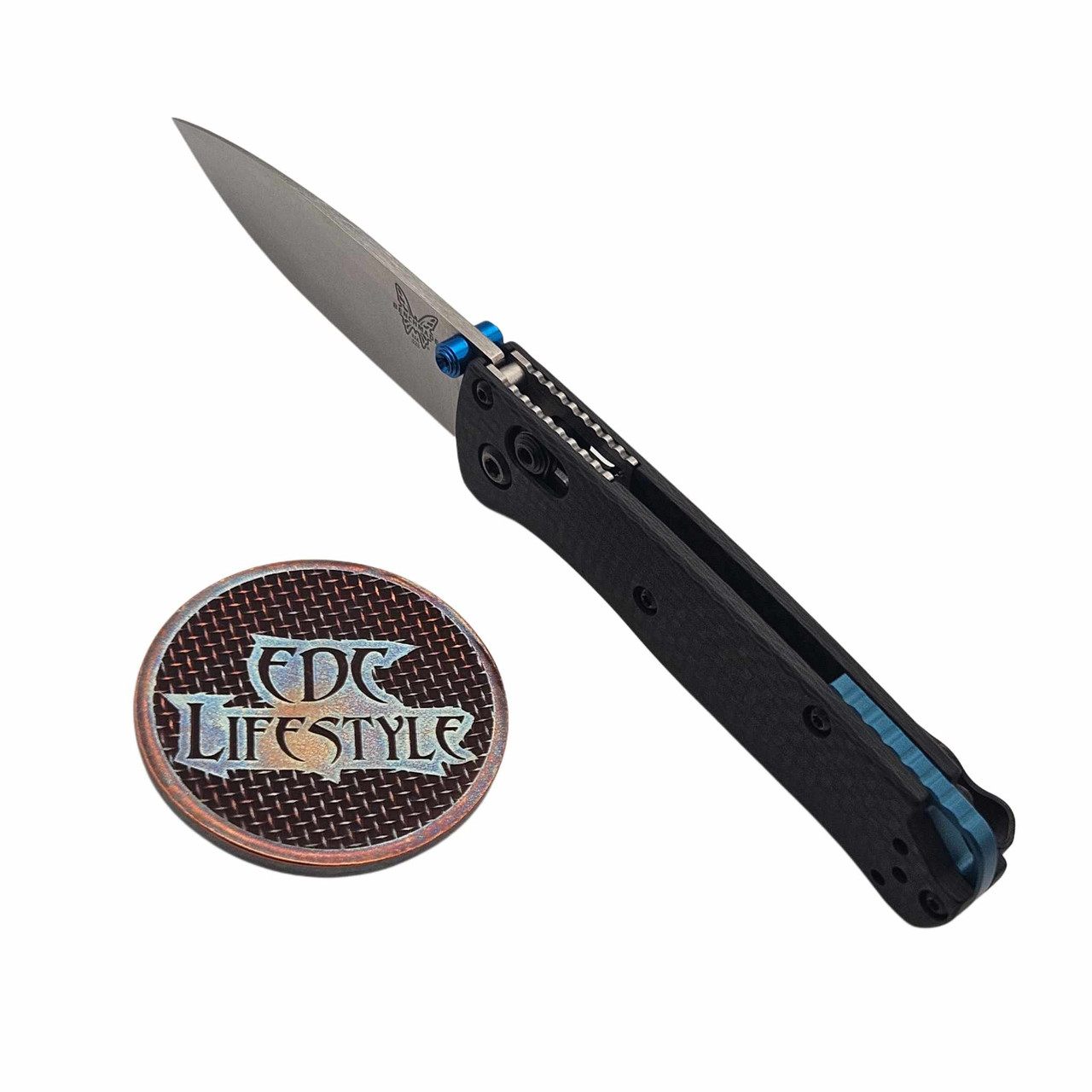 Benchmade Mini Bugout Carbon Fiber Axis Lock 2.82" Drop-Point S90V 533-3