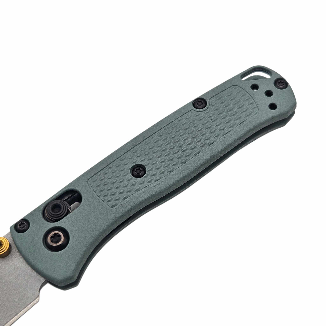 Benchmade Mini Bugout Sage Green Grivory Axis Lock 2.82" Drop-Point ...