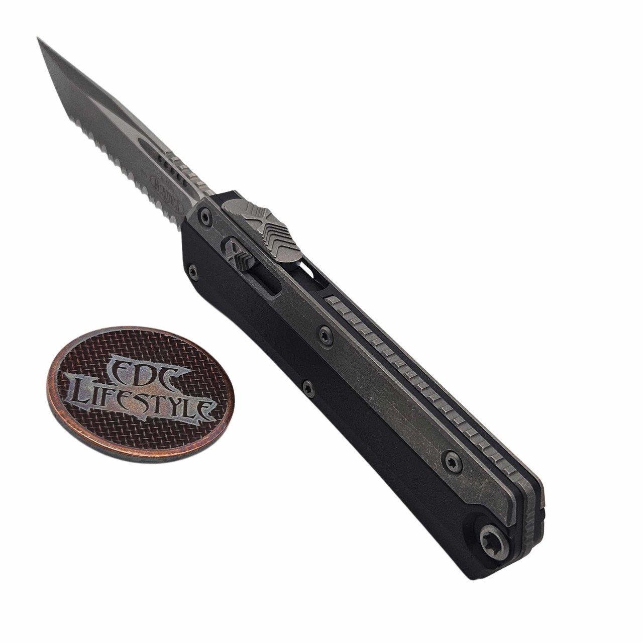 Microtech Knives Glykon T/E 185-12AP Black Tanto Apocalyptic Standard ...