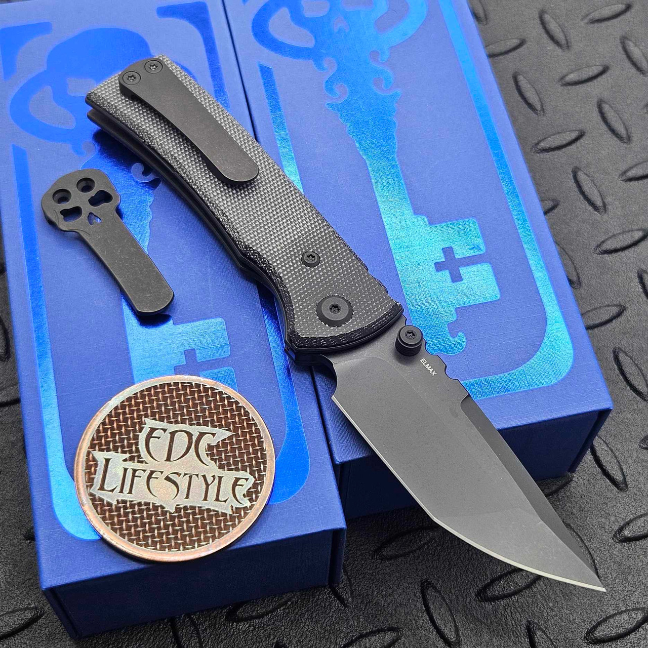 Chaves Knives Blue Label Redencion Street Black Micarta 3.125" Tanto ...