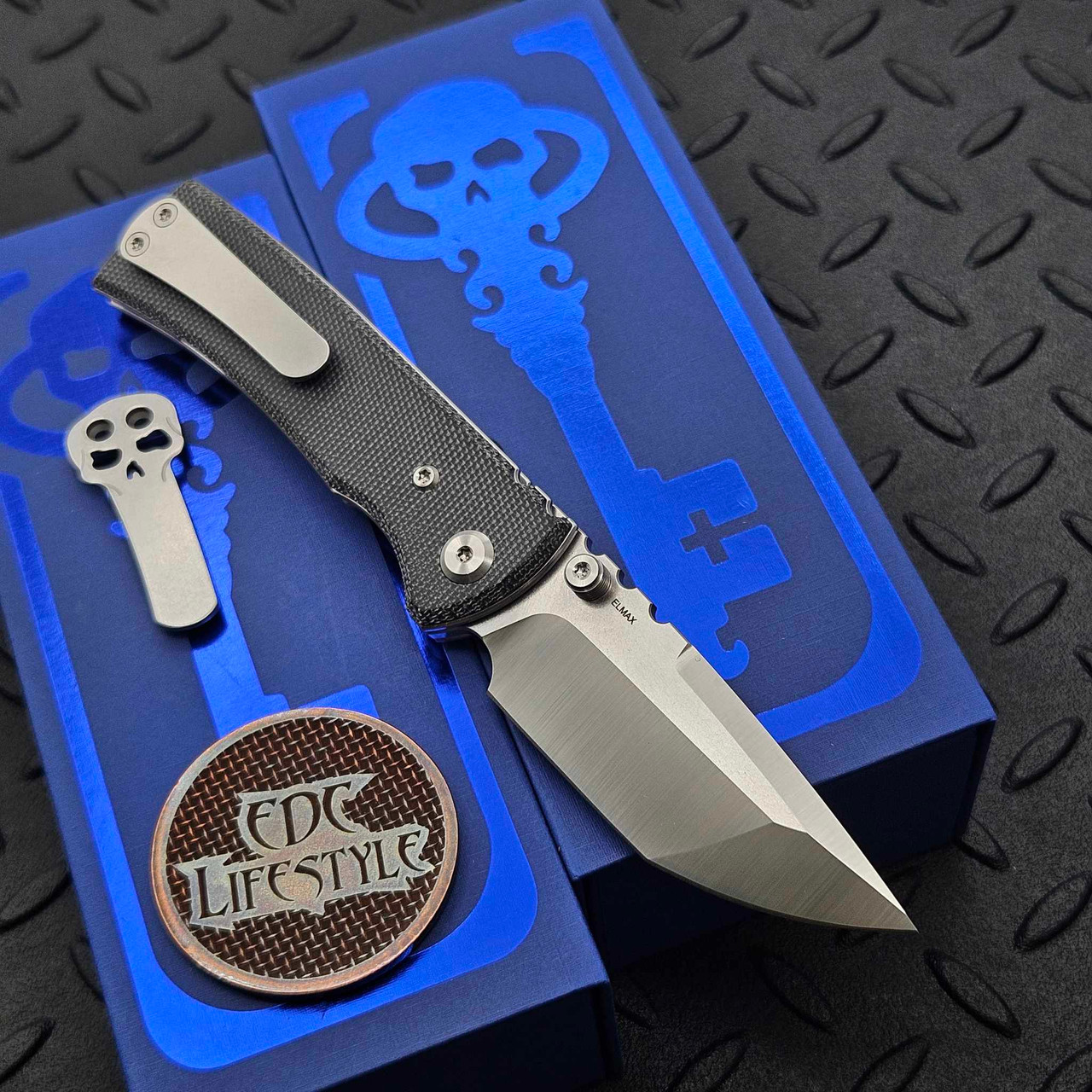 Chaves Knives Blue Label Redencion Street Black Micarta 3.125" Tanto ...