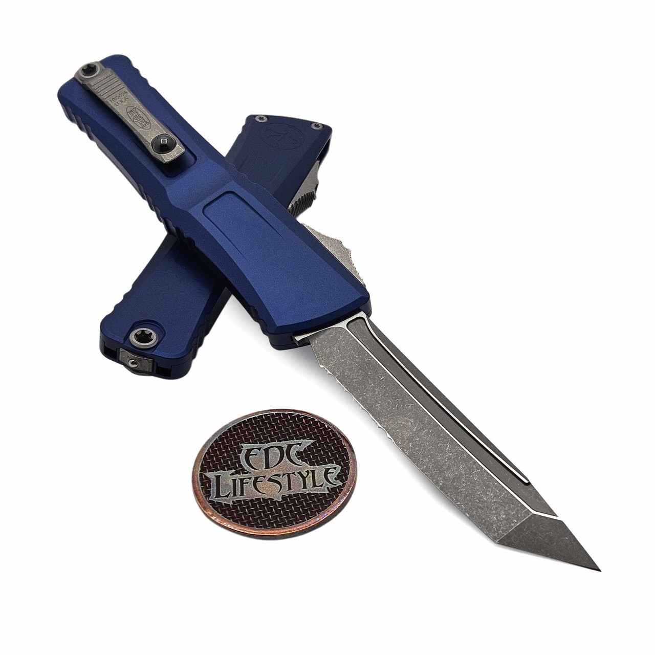 Microtech Combat Troodon Generation III 1144-11APNA Navy Tanto Edge ...