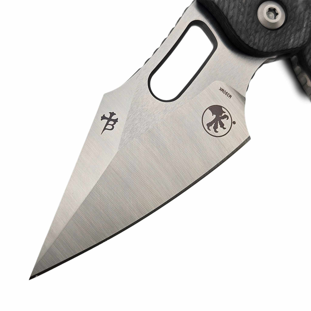 Microtech Stitch 2Ram-Lok Fluted Carbon Satin Standard 169RL-4FLCFS