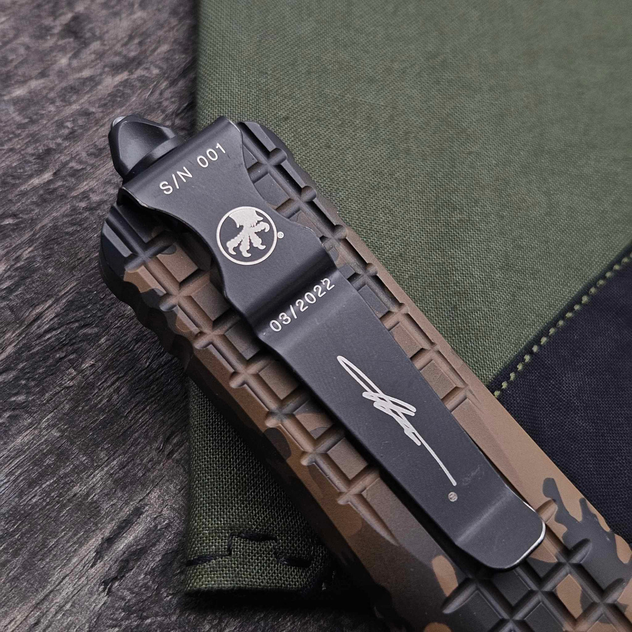 Microtech Knives Combat Troodon Double Edge Frag Coyote Camo Full ...
