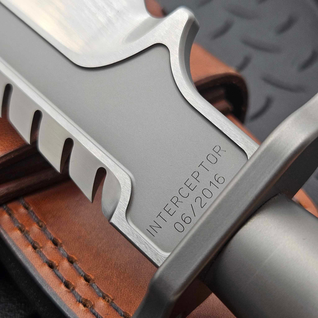 Marfione Custom Interceptor Satin Fixed Blade - Preowned