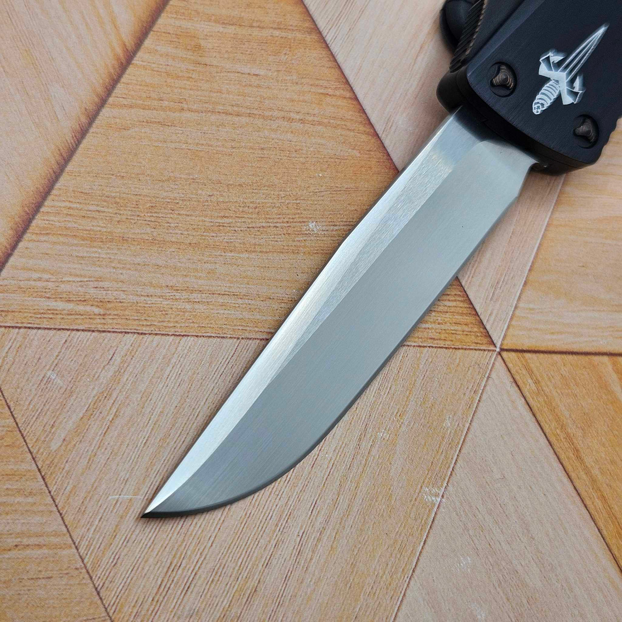 Marfione Custom Troodon Single Edge Hand Rubbed Satin w/Copper Ringed ...