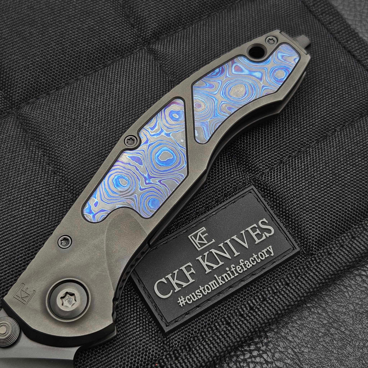 Custom Knife Factory CKF Sokosha DLC 3.75" M398 ZircuTi Inlays