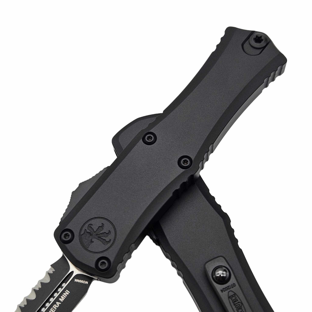 Microtech Hera II Mini D/E 2.95" Black Standard Full Serrated 1702M-3T