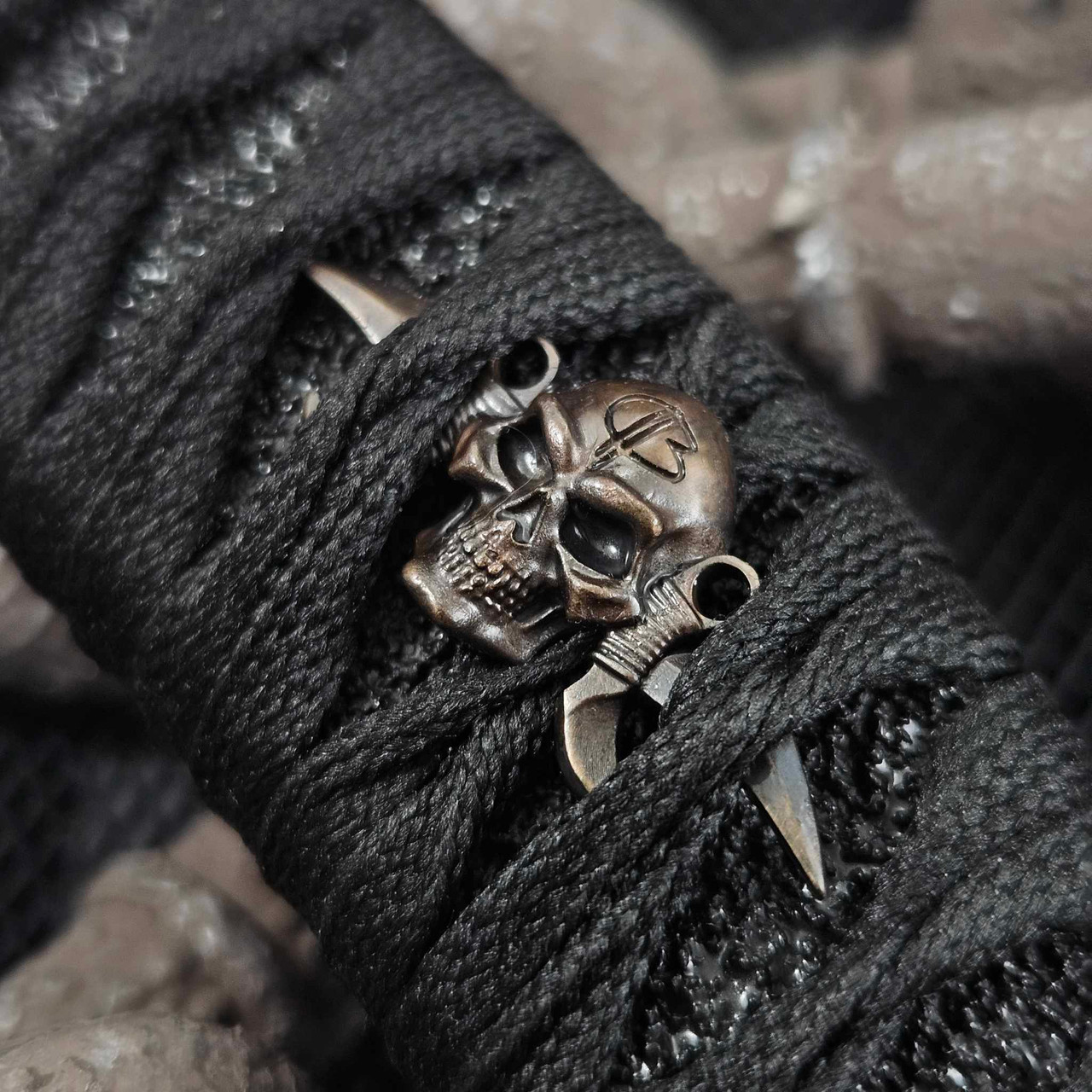 Bastinelli Knives Grumpy Black Micarta Cord Wrapped Menuki 4" Scythe ...