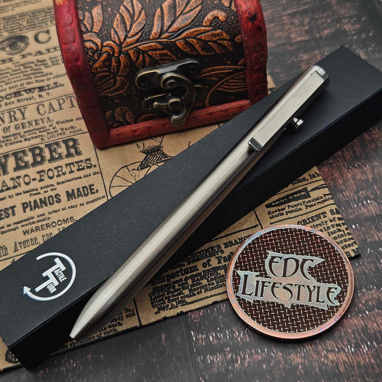 Tactile Turn Bolt Action Titanium Pen