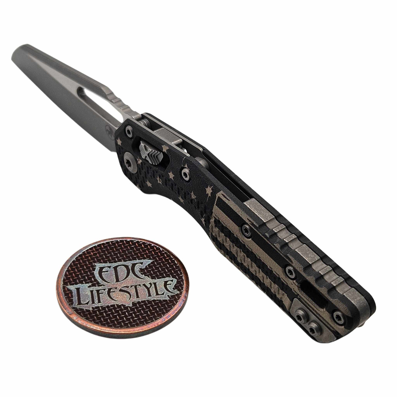 Microtech MSI Ram-Lok S/E Tri-Grip Polymer Black Apocalyptic 210T ...