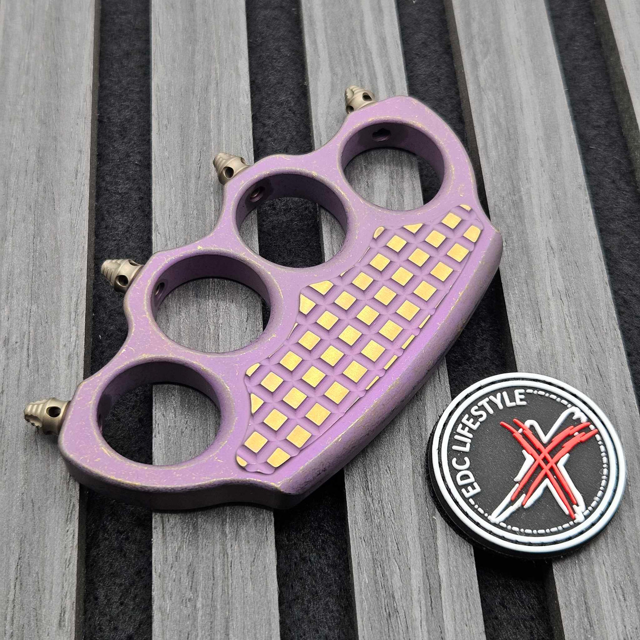 Microtech Knives Hand Tank Antique Purple Bronze Spike 430-APUBZSPK-MCK