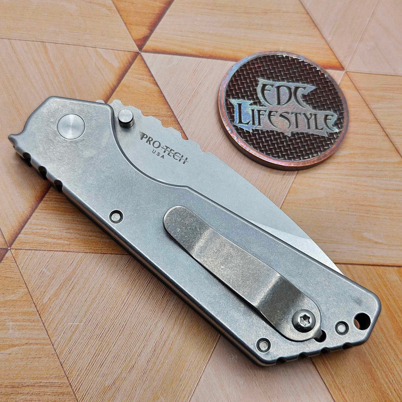 Pro-Tech Knives Strider SnG Auto Folder 3.5" 154CM- Preowned