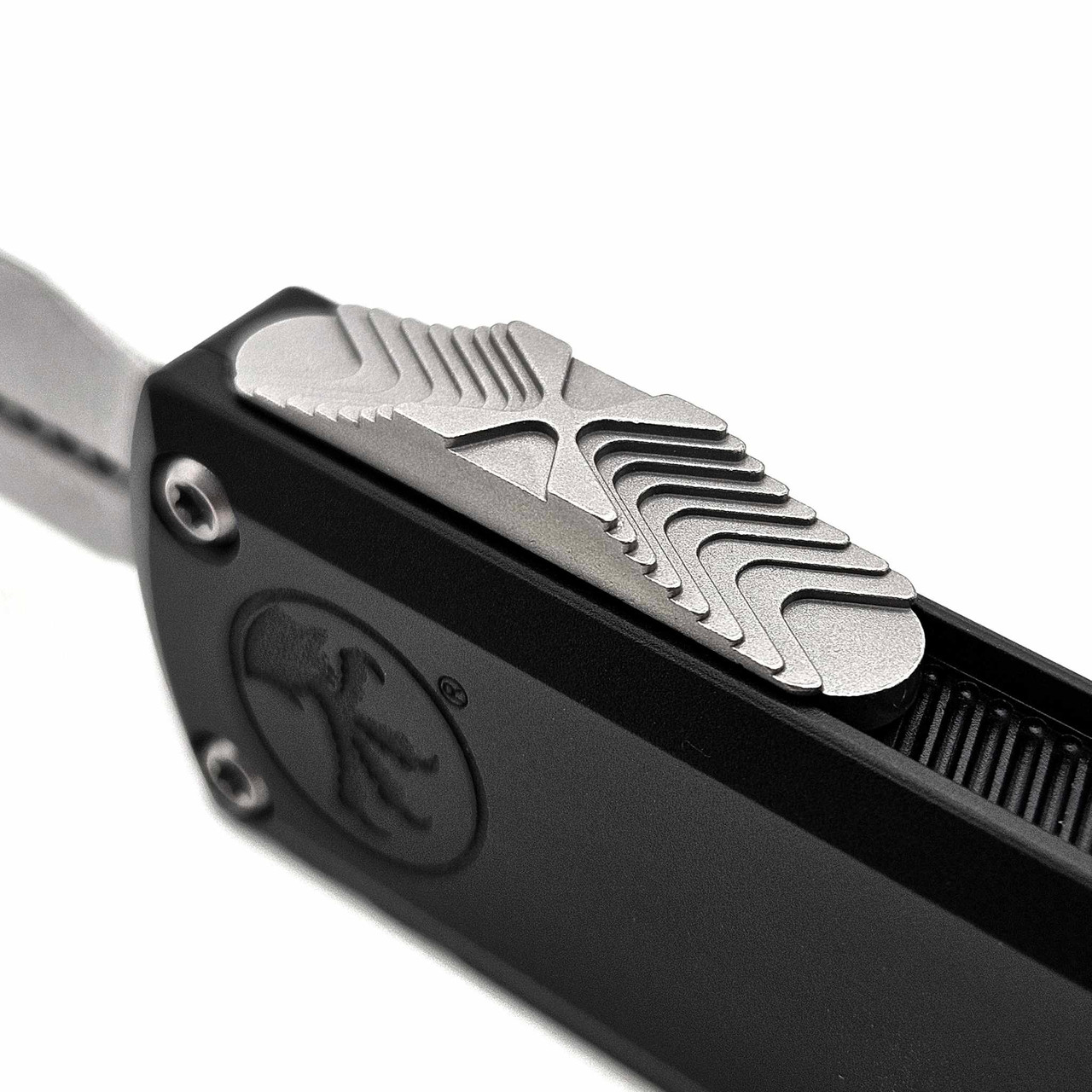 Microtech Ultratech ZBP 1122-10 Black Double Edge 3.5" Stonewash M390MK ...