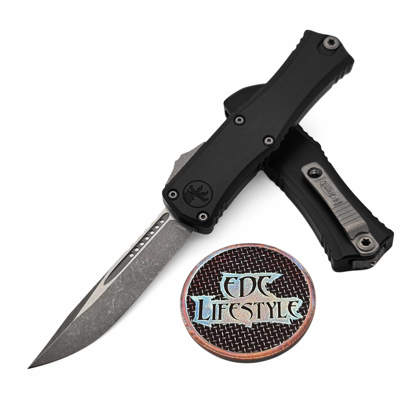 Microtech Hera II Mini Single Edge 2.95" Apocalyptic Standard 1703M-10AP