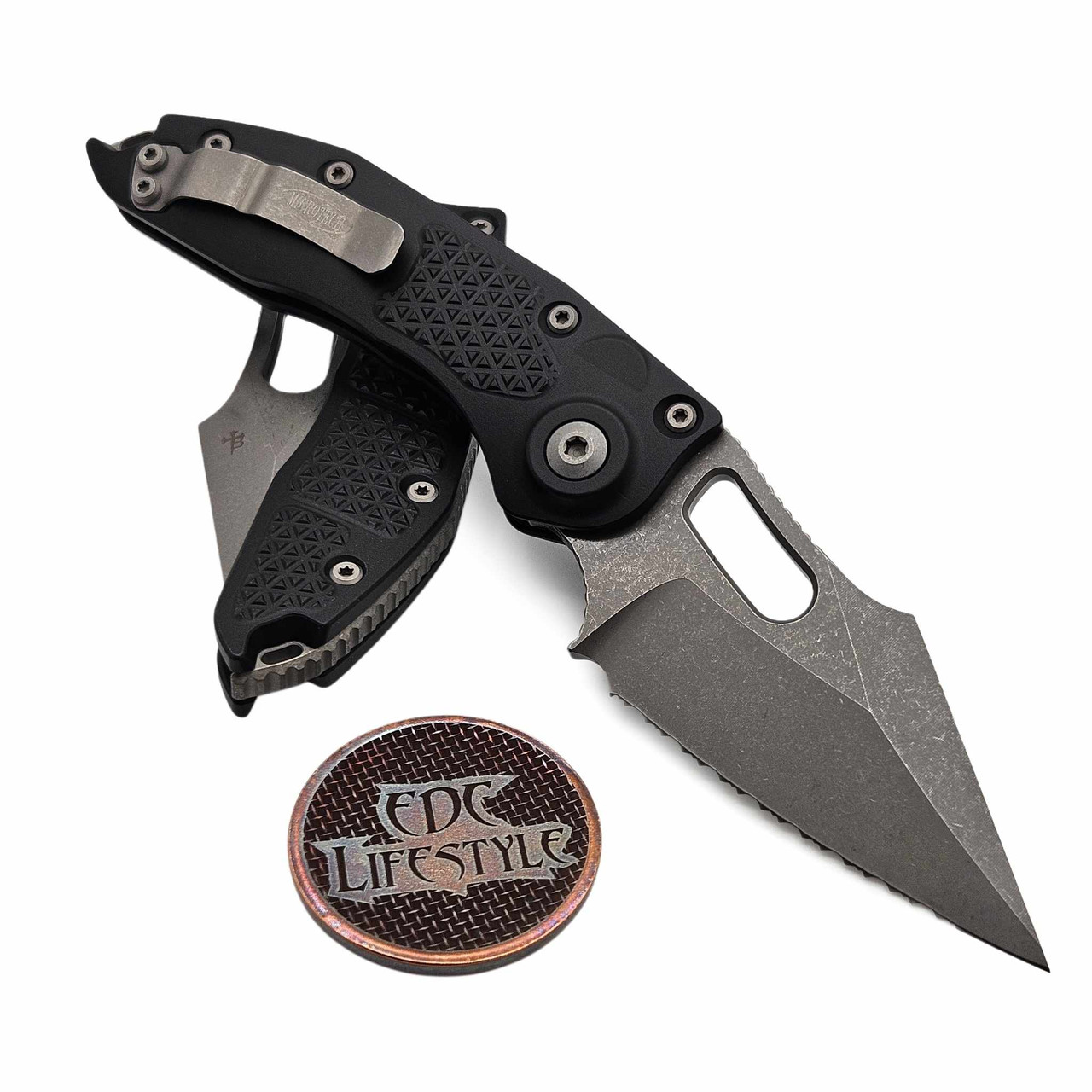 Microtech Borka Auto Stitch 169-12AP Full Serrated Apocalyptic