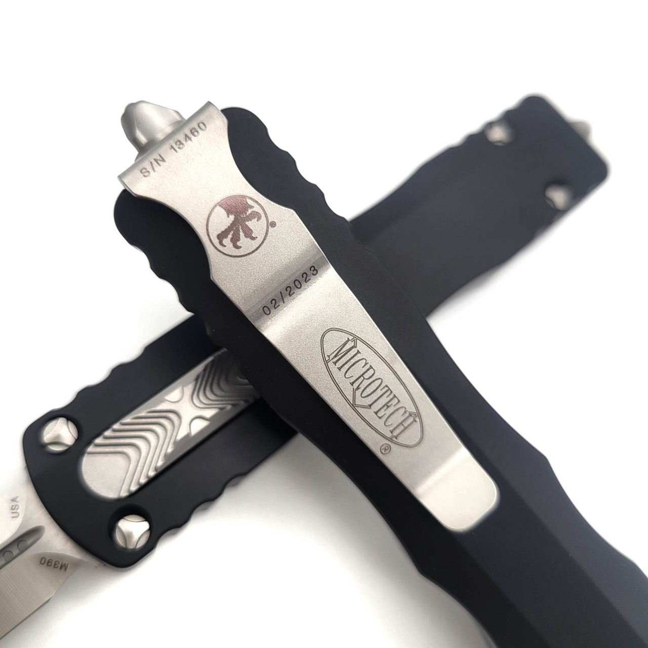 Microtech Dirac 225-4 Black Satin Double Edge