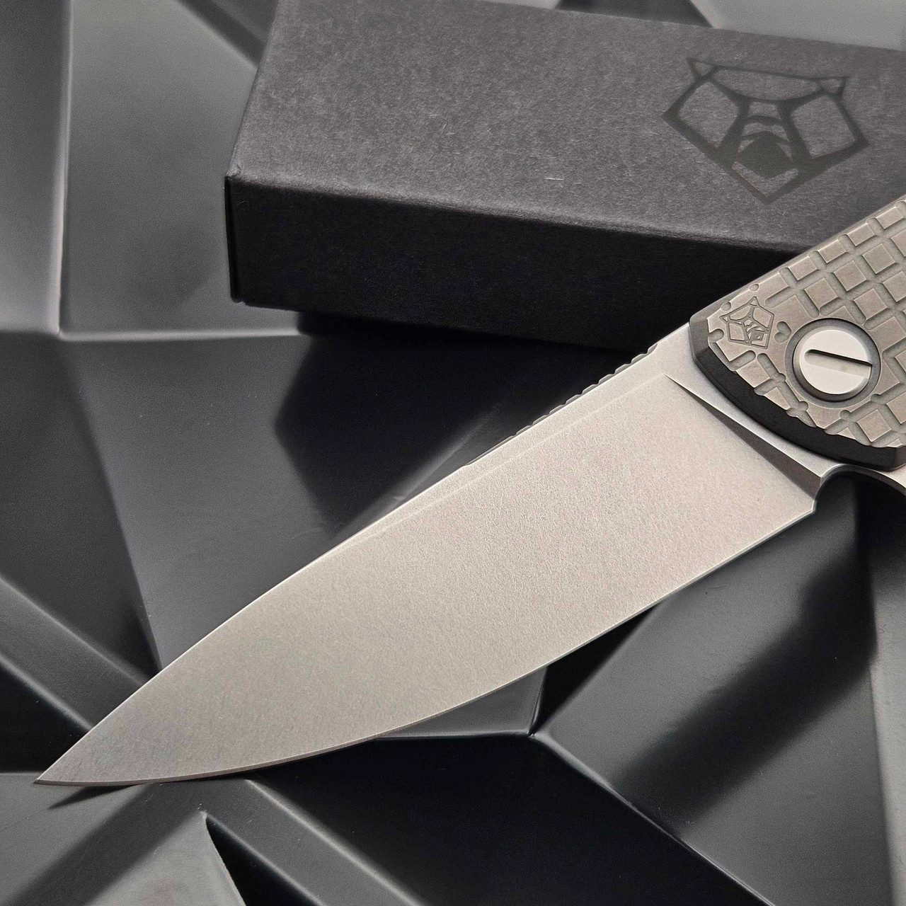 Shirogorov Knives F95 Monkey Edge FRAG Pattern Tumbled