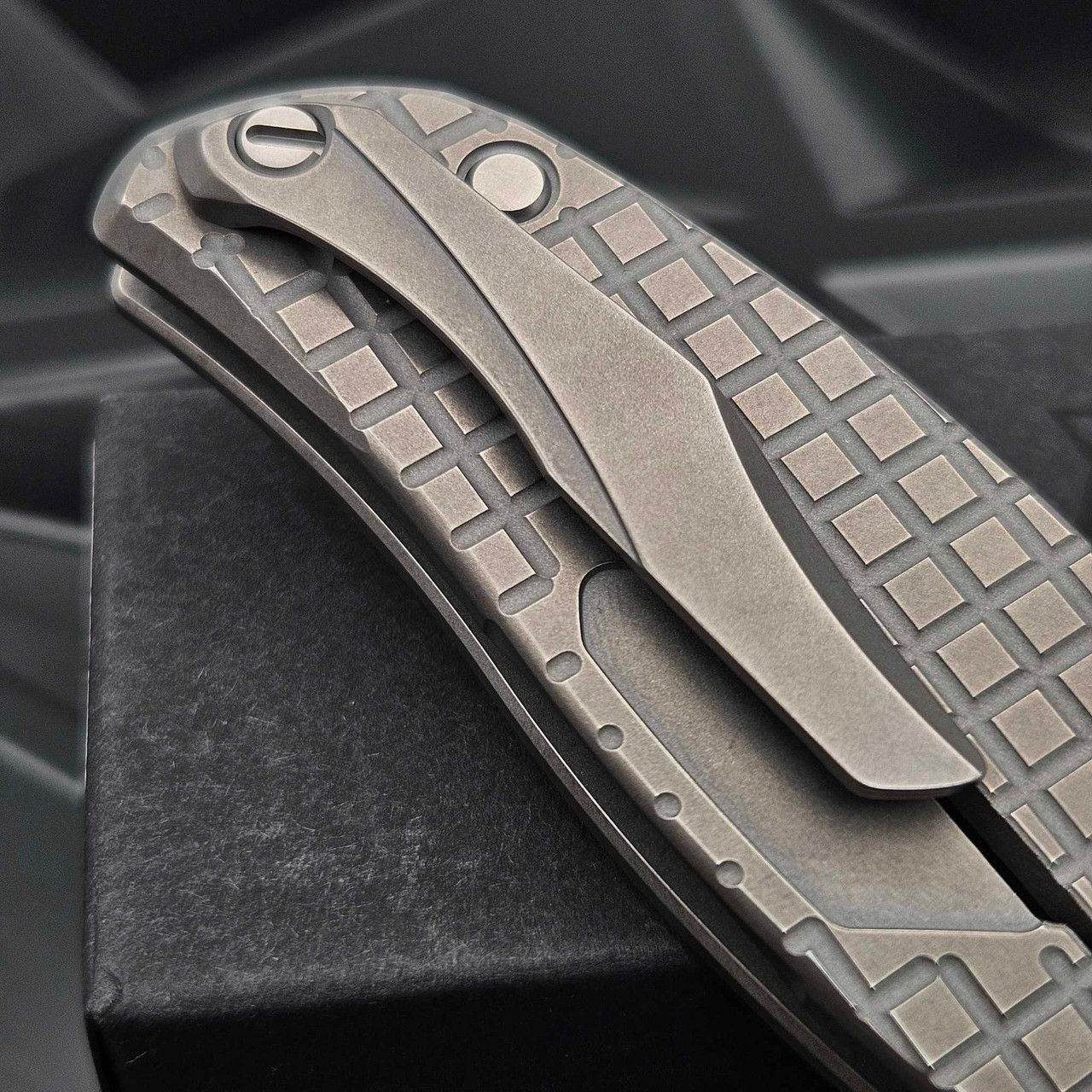 Shirogorov Knives F95 Monkey Edge FRAG Pattern Tumbled