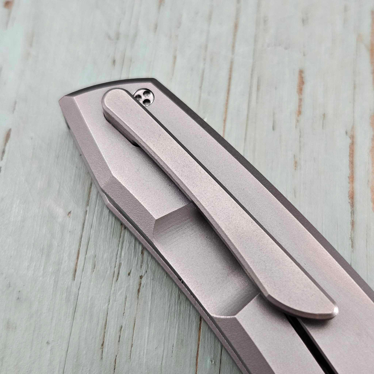 Sharknivco Waka EDC Lifestyle Exclusive Milling Titanium Handles w ...