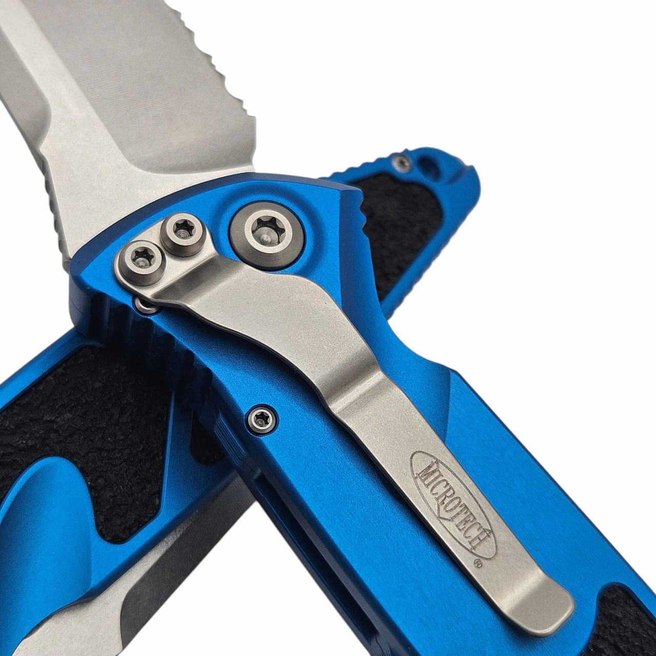 Microtech Socom Elite Auto 160a 11bl Blue Single Edge Partial Serrated