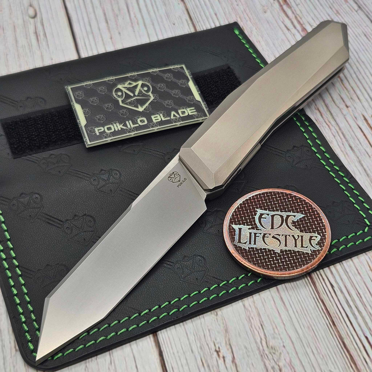 Poikilo Blade EDC Series Large Prism-S Flipper Pearlescent Stonewash ...