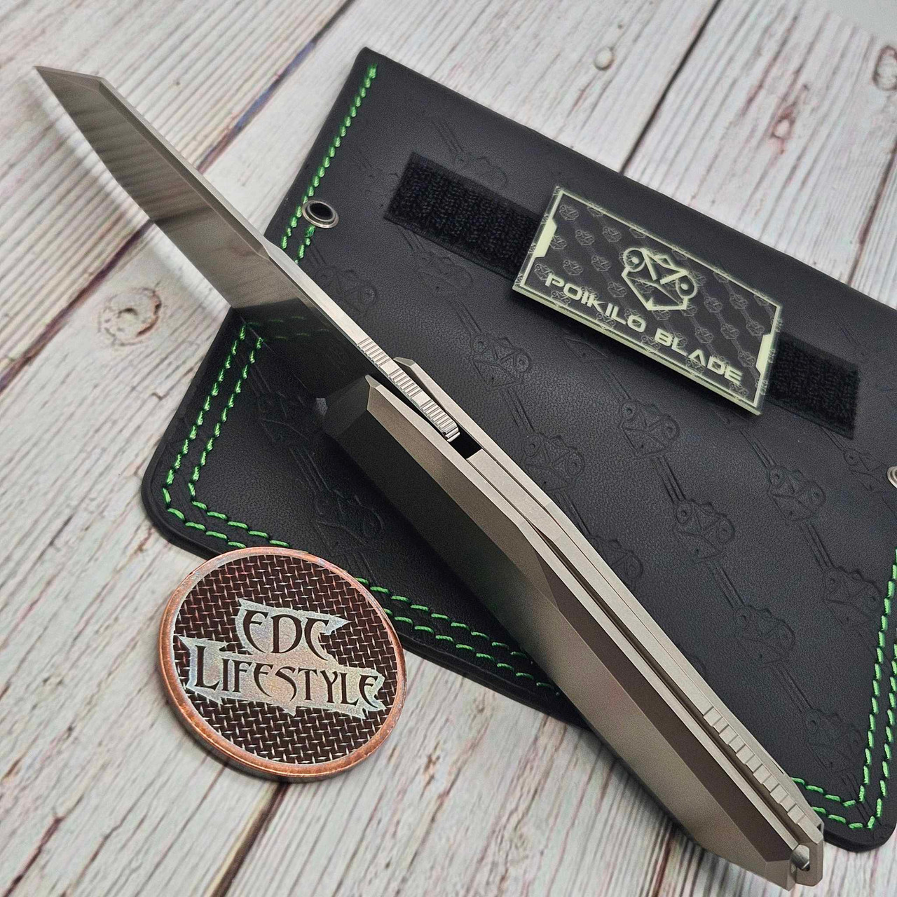 Poikilo Blade EDC Series Large Prism-S Flipper Pearlescent Stonewash ...