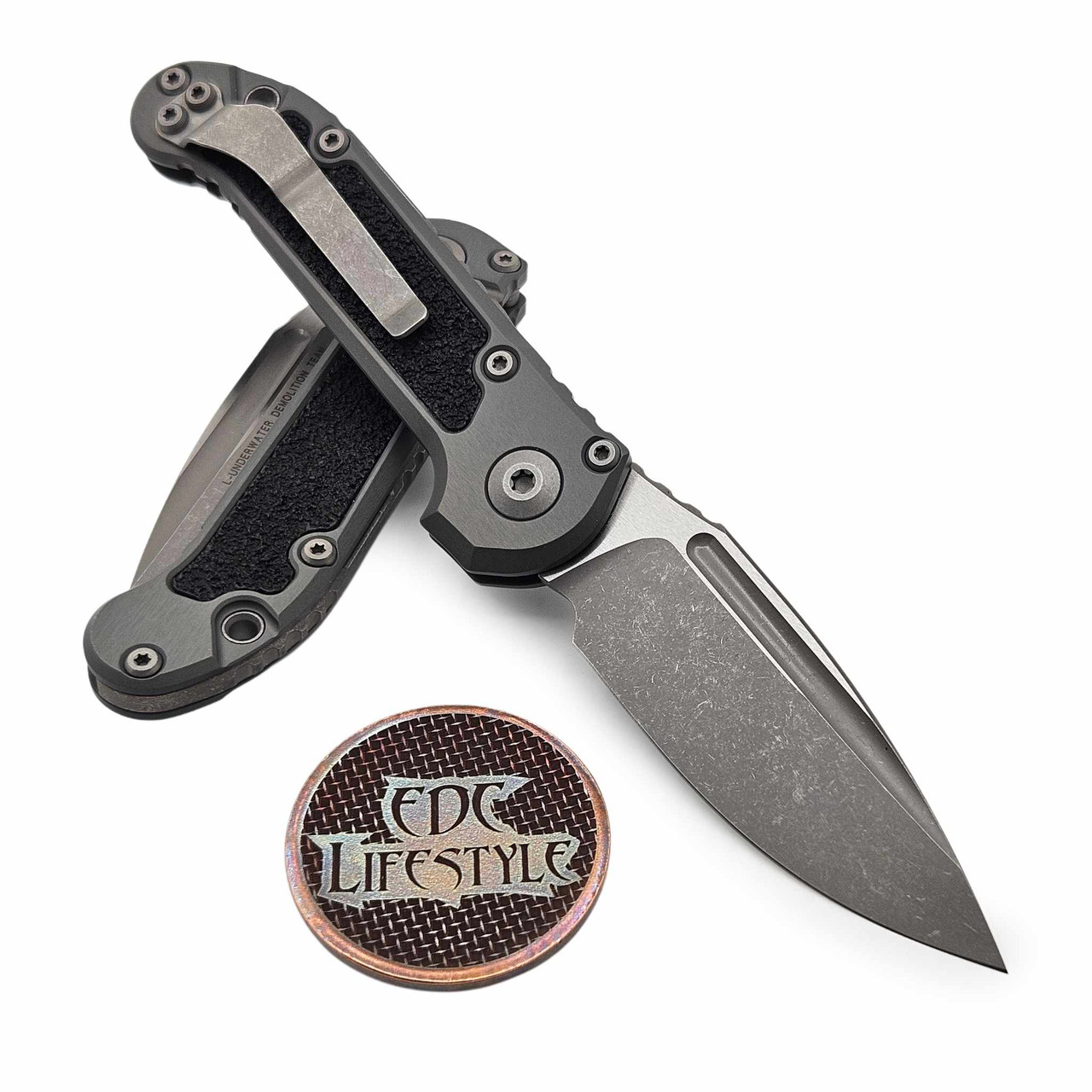 Microtech LUDT S/E Gen III 1135-10APNC Natural Clear Apocalyptic Standard