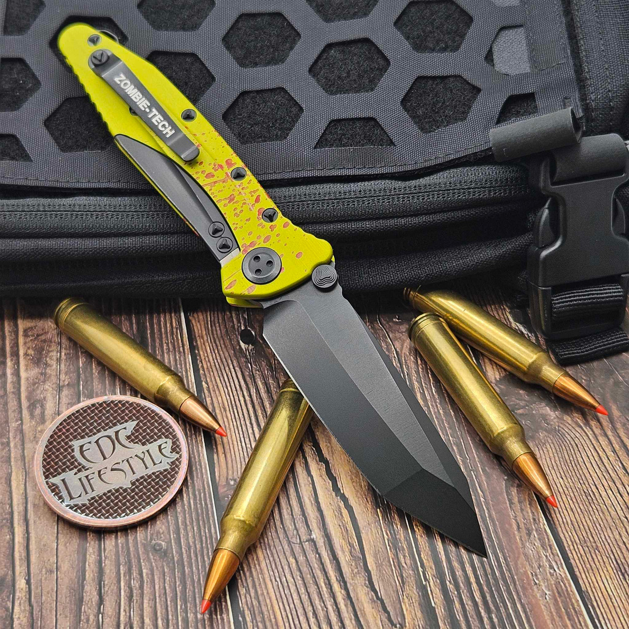 Microtech Knives Socom Delta T/E Zombie Standard A163-1Z - Preowned