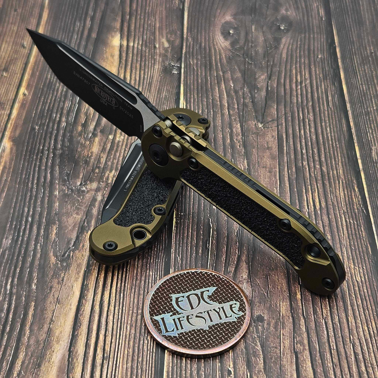 Microtech LUDT T/E Gen III 1136-1OD OD Green Black Standard